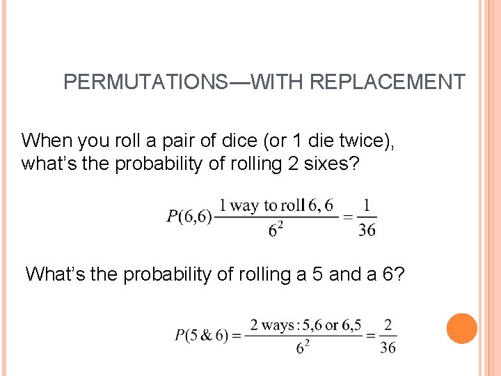 COMBINATION AND PERMUTATIONS GPS Standard MM 1 D