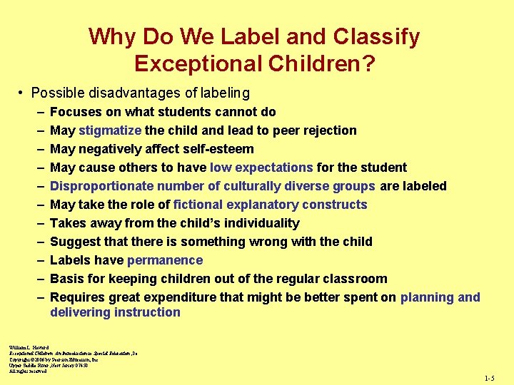 Chapter 1 The Purpose and Promise of Special