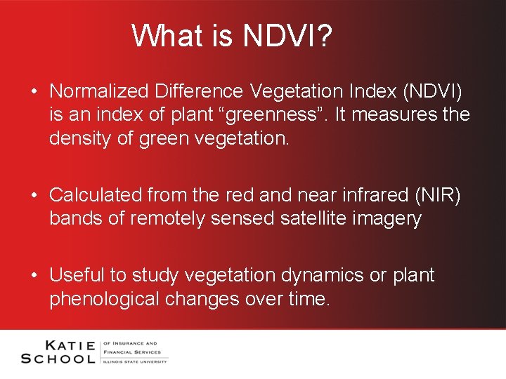 Effect of Climate Change on NDVI and Crop