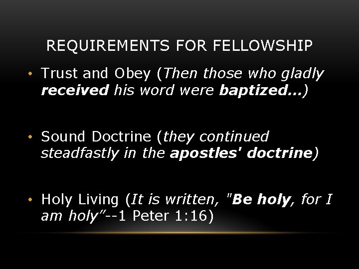 FELLOWSHIP VS MEMBERSHIP A Definition and Practice NATURE