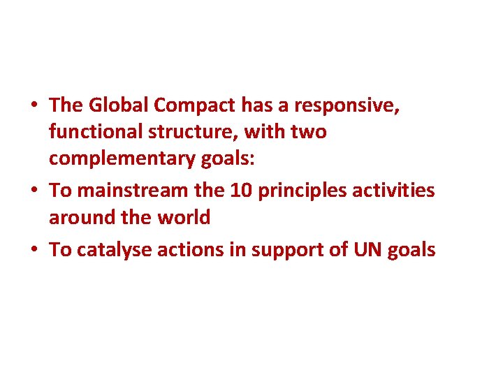 INTERNATIONAL ETHICAL STANDARDS FOR BUSINESS In order to