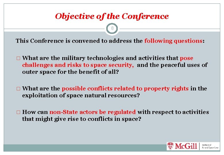 Welcome and Introduction 1 BY RAM S JAKHU