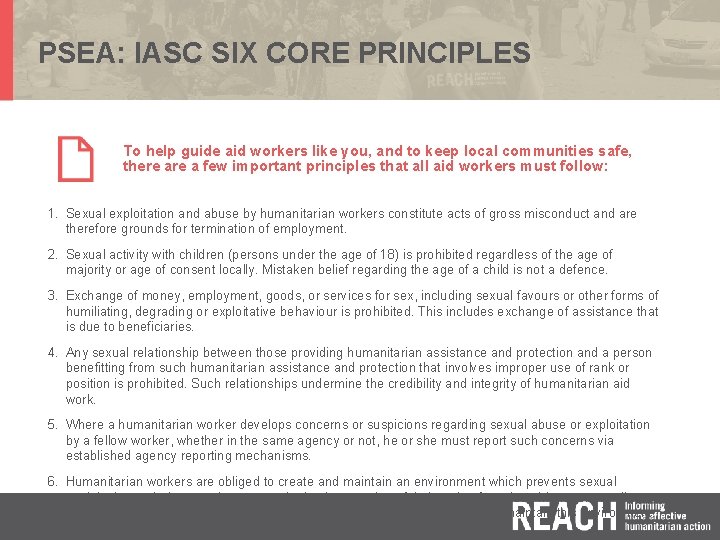 SEXUAL ABUSE AND EXPLOITATIO N A training module