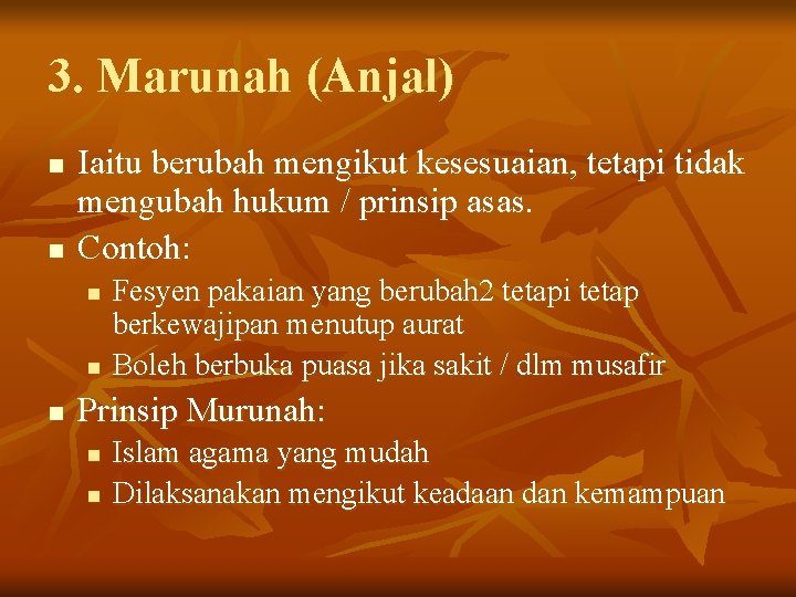 BAB 2 TASAWWUR ISLAM Ciriciri Keistimewaan Islam n