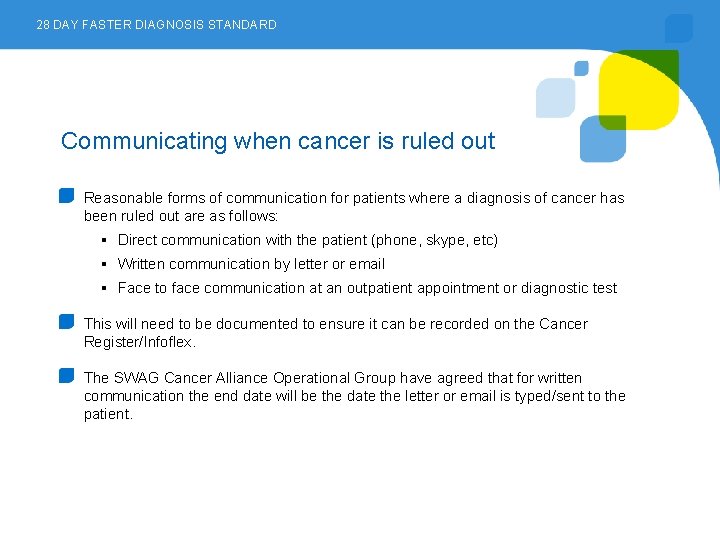 28 Day Faster Diagnosis Standard Ed Nicolle Cancer