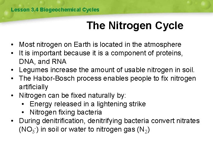 Lesson 3 4 Biogeochemical Cycles A carbon atom