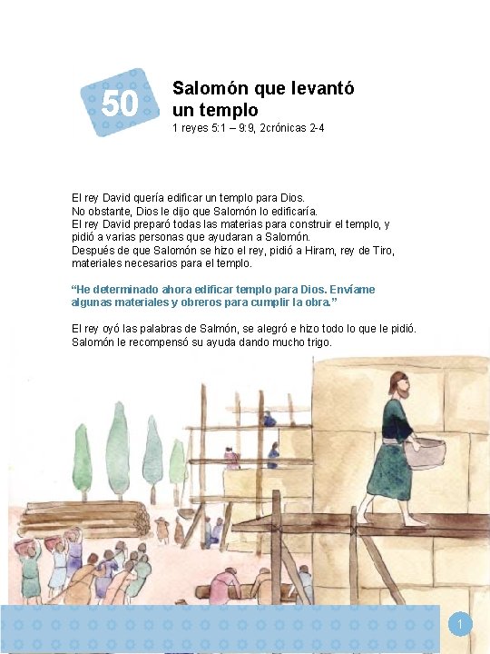 50 Salomn que levant un templo 1 reyes