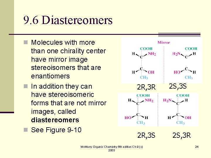 9 Stereochemistry Based on Mc Murrys Organic Chemistry