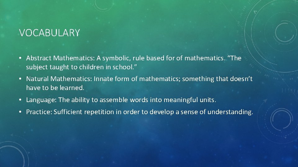 THE MATH INSTINCT BY KEITH DEVLIN GROUP DISCUSSION