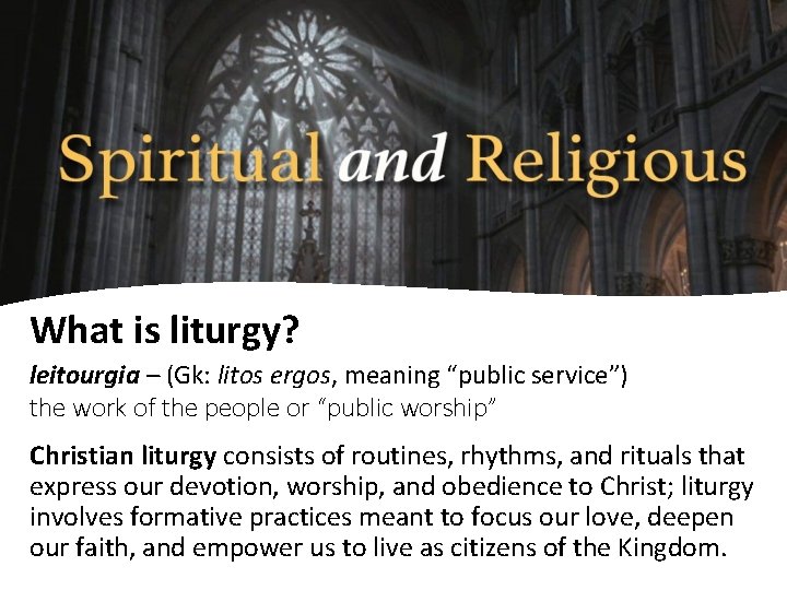 What is religion religio to bind to something