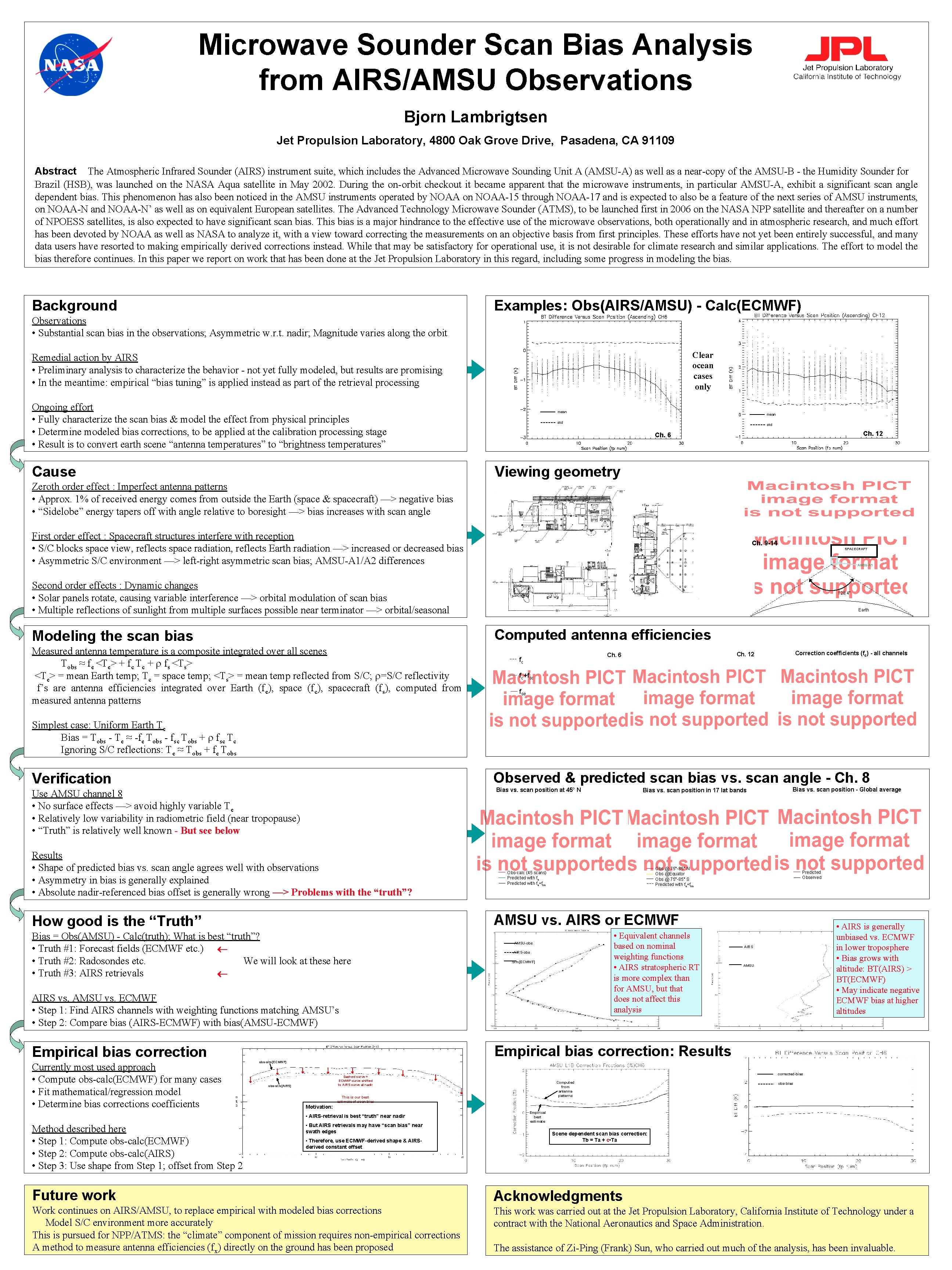 Microwave Sounder Scan Bias Analysis from AIRSAMSU Observations