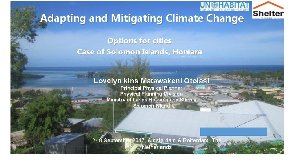 Adapting and Mitigating Climate Change Options for cities