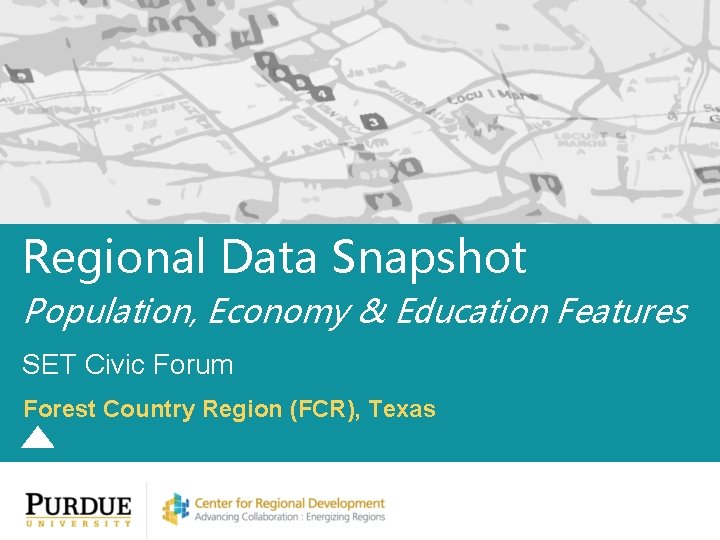 Regional Data Snapshot Population Economy Education Features SET