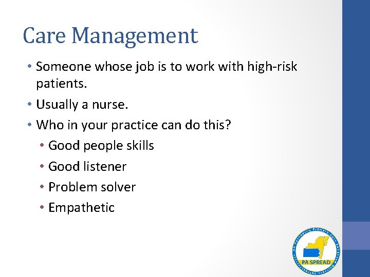 November 2012 Webinar Data Review Risk Stratification Working