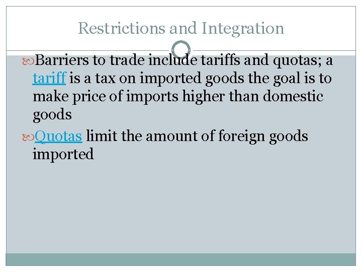 Chapter 26 Comparing Economic Systems Why Nations Trade