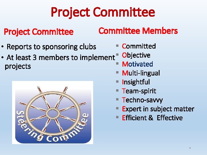 Stewardship in Rotary Projects in Club Projects District