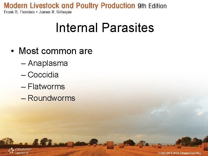 Chapter 17 Diseases and Parasites of Beef Cattle