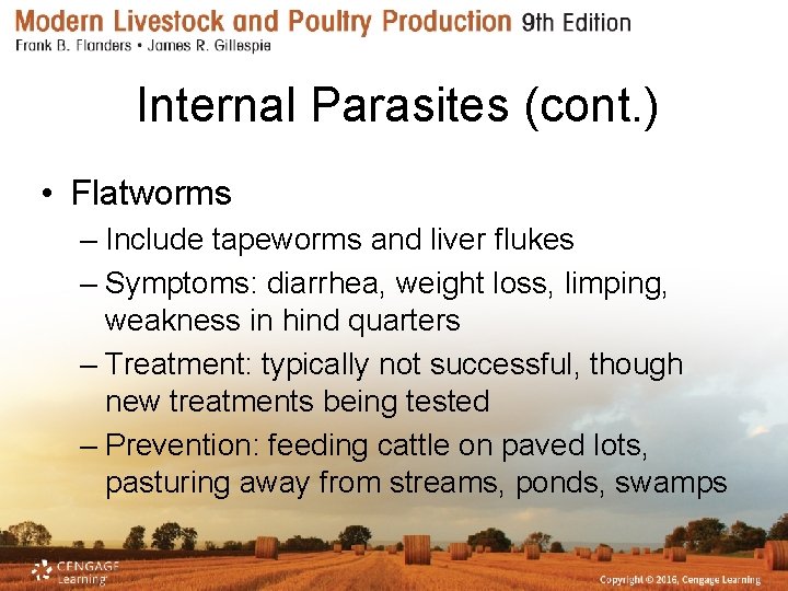 Chapter 17 Diseases and Parasites of Beef Cattle