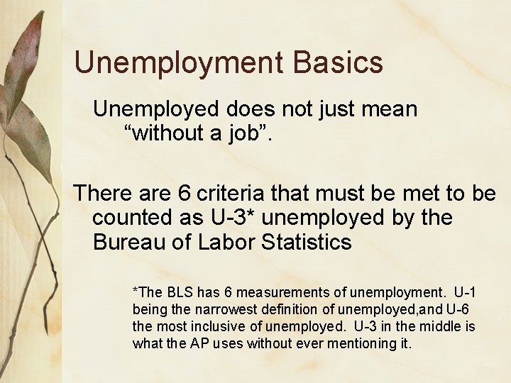 Unemployment Table of contents by slide number 2