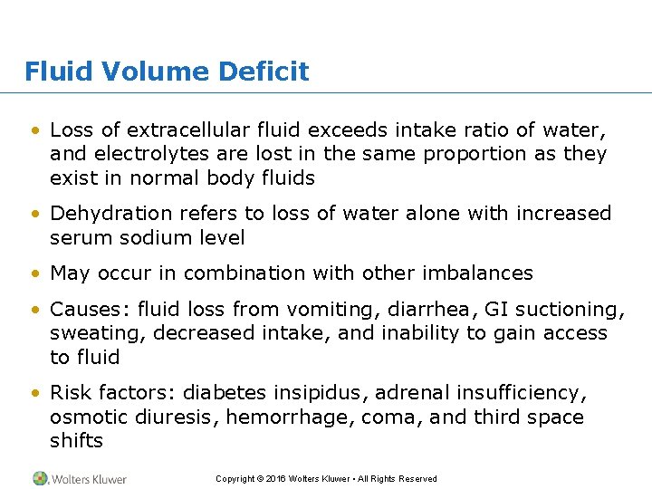 Chapter 15 Fluid and Electrolytes Balance and Disturbance