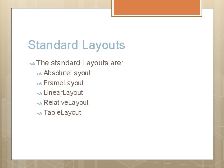 Android Layouts Ronald L Ramos Android Bootcamp Day