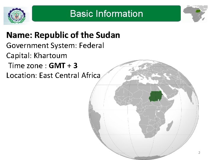 Sudan Land of Industrial Opportunity Basic Information Name
