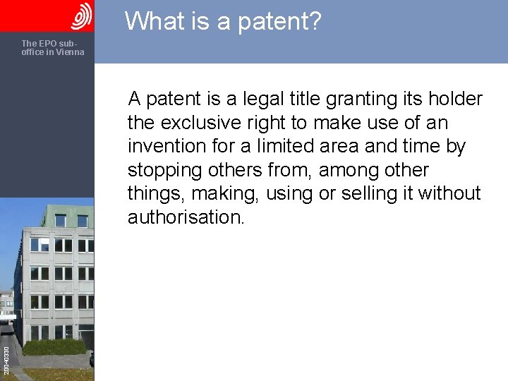EPA Dienststelle Wien Patent Protection in Europe Arnold
