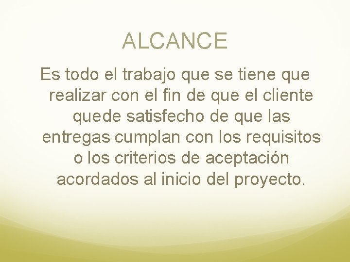 Factores que restringen el xito de un proyecto