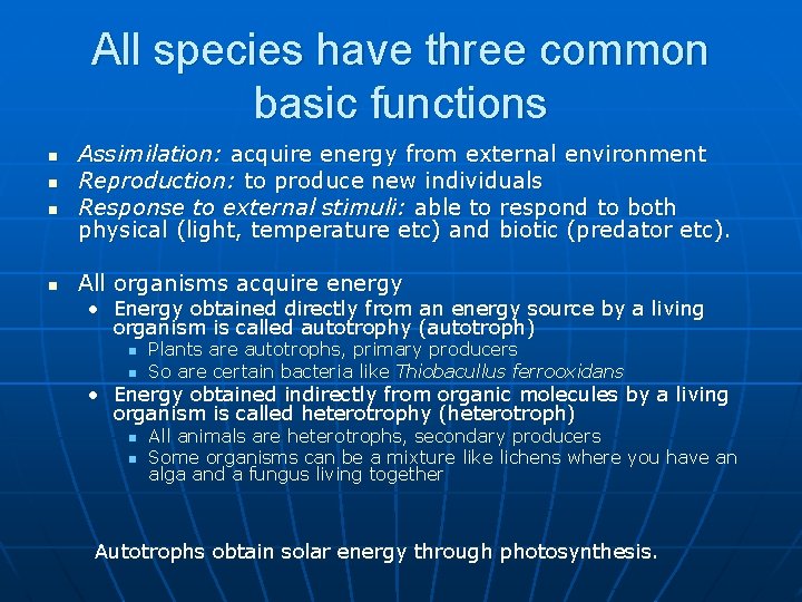 BIOL 4120 Principles of Ecology Lecture 3 Adaptation