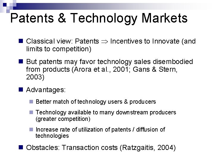 Cost and benefits of patents increasing patent use