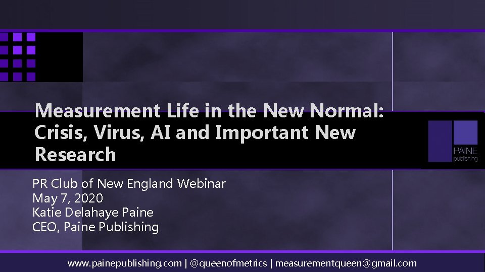 Measurement Life in the New Normal Crisis Virus