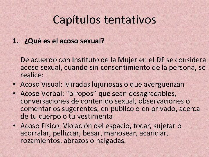 Acoso sexual a la mujer en el transporte