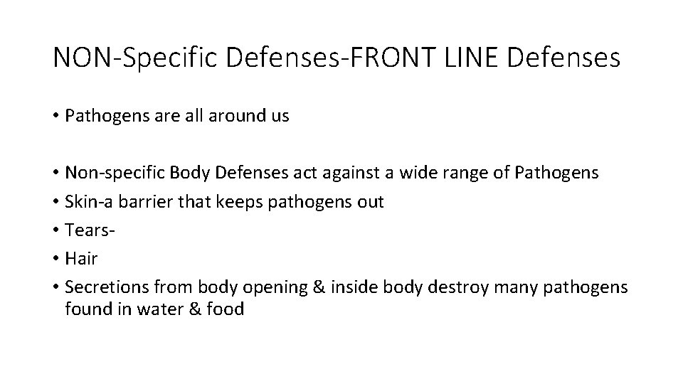 Immunity Disease The basic function of the immune