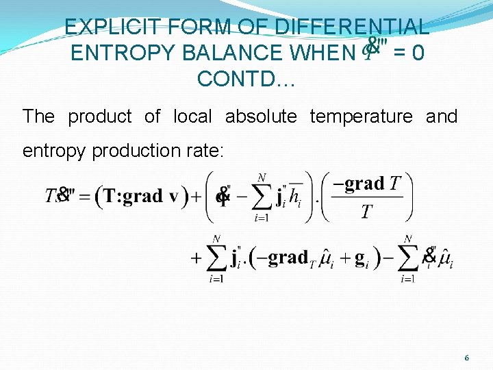 Conservation Equations Across Phenomena Discontinuities Advanced ...