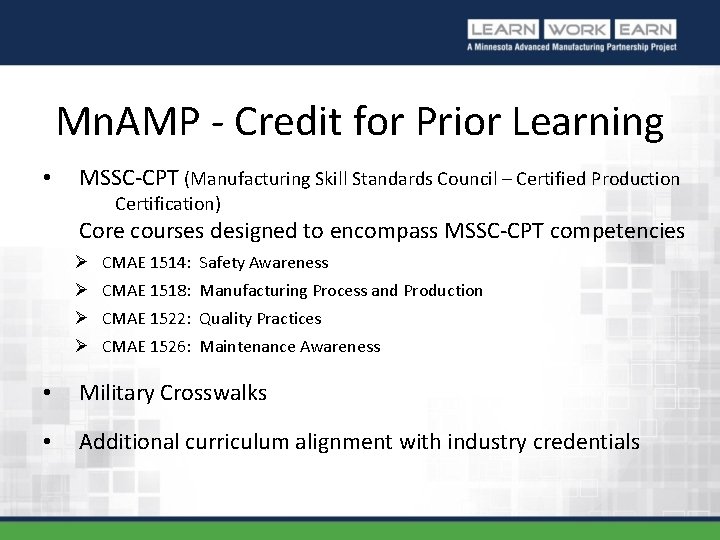 Looking Back to Move Forward Credit for Prior