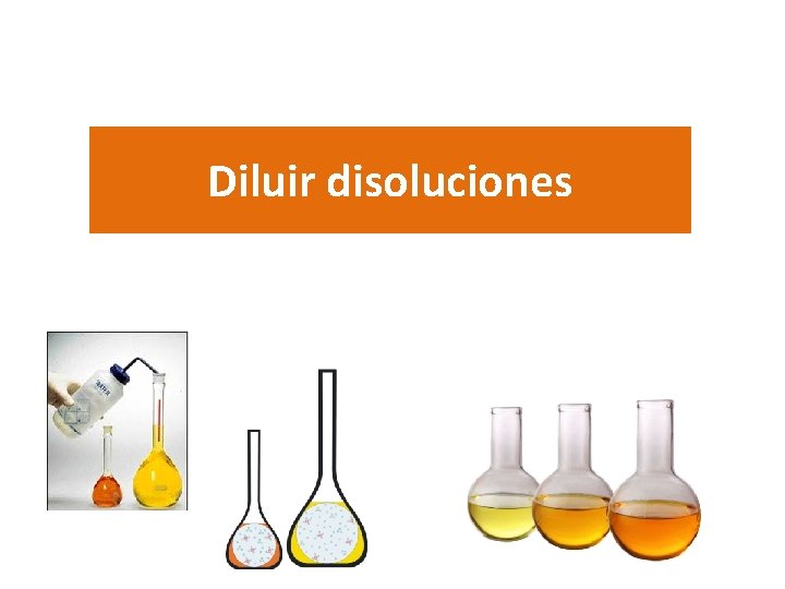 Diluir disoluciones Dilucin concepto Las soluciones que se