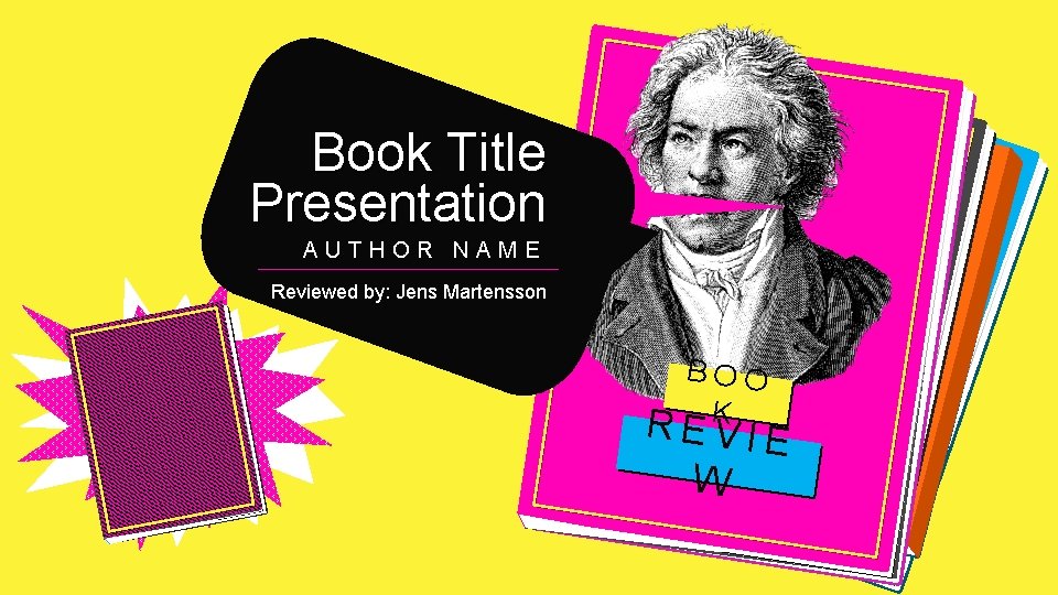 Book Title Presentation AUTHOR NAME Reviewed by Jens