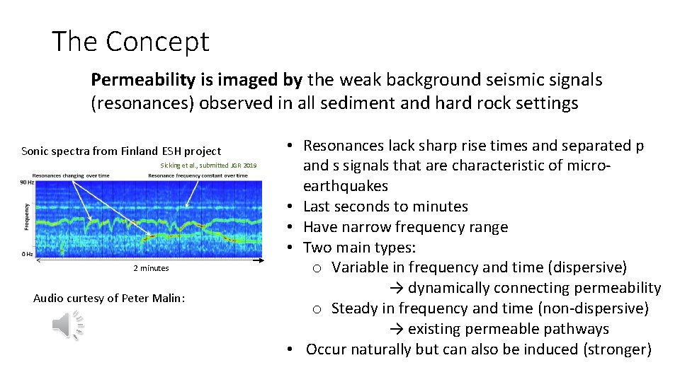 Can Subsurface Permeability be Imaged Presentation to Earth