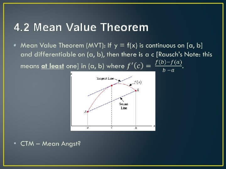 Applications of the Derivative Chapter 4 Extreme Values