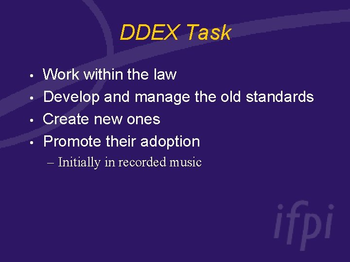 representing the recording industry worldwide WWW 2006 Edinburgh