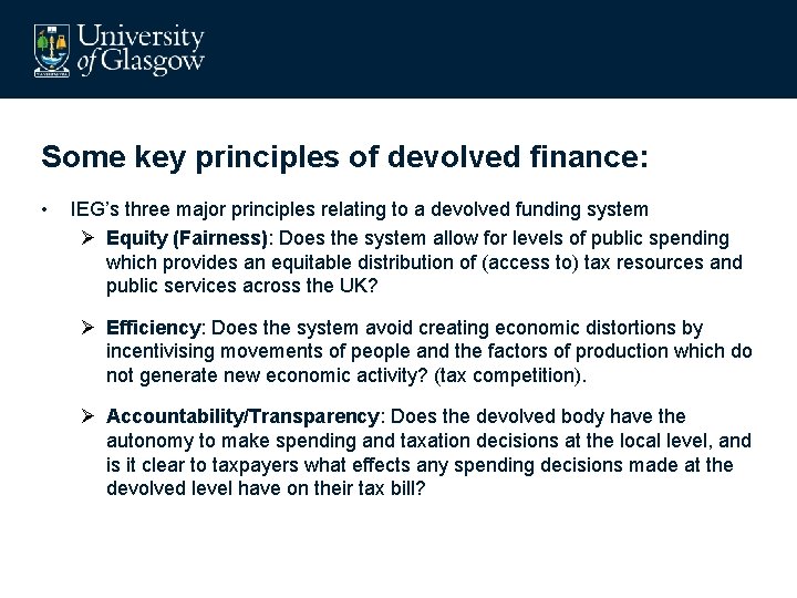 Fiscal Aspects of the Scotland Bill Getting it