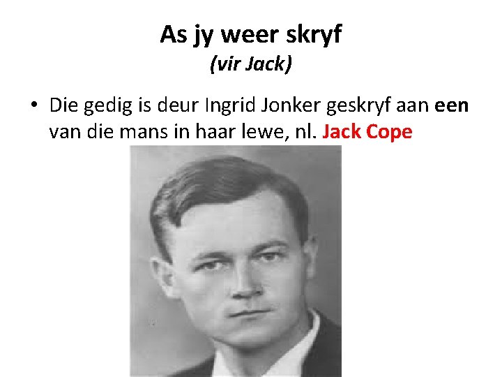 As jy weer skryf Ingrid Jonker As jy