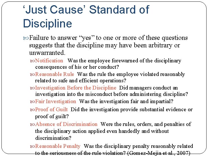 Workplace Due Process Presentation to the MidWest Kentucky