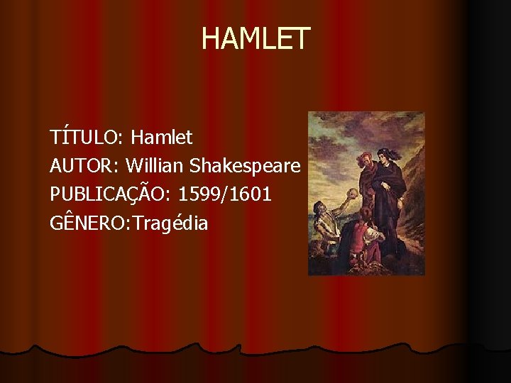 ANLISE LITERRIA HAMLET O PODER DE UM JOVEM