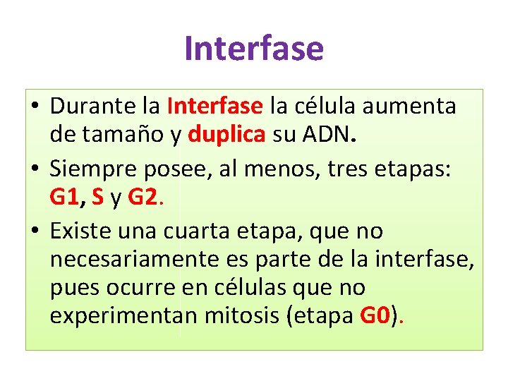 Departamento de Ciencias Subsector Biologa Contenido Reproduccin celular