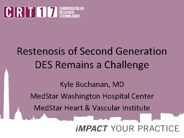 Restenosis of Second Generation DES Remains a Challenge