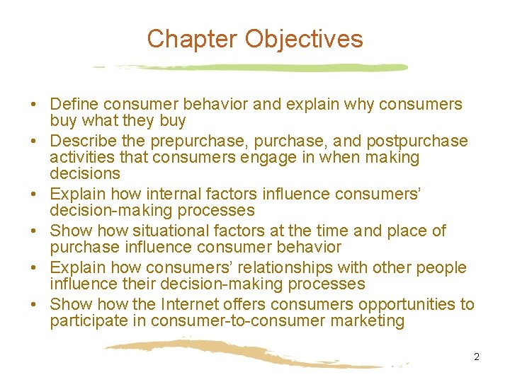 Consumer Behavior How and Why People Buy Chapter