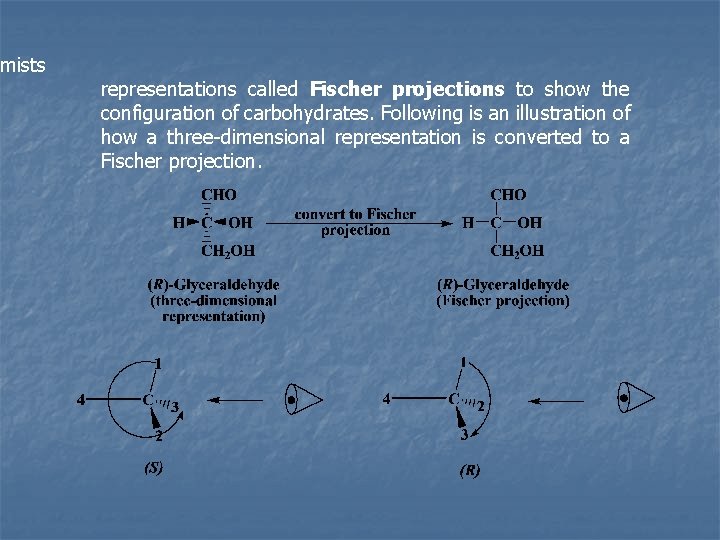 Carbohydrates For 3 rd Year Special Chemistry Students