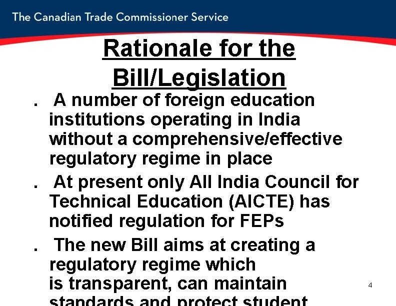 The Foreign Educational Institutions Bill 2010 An Update