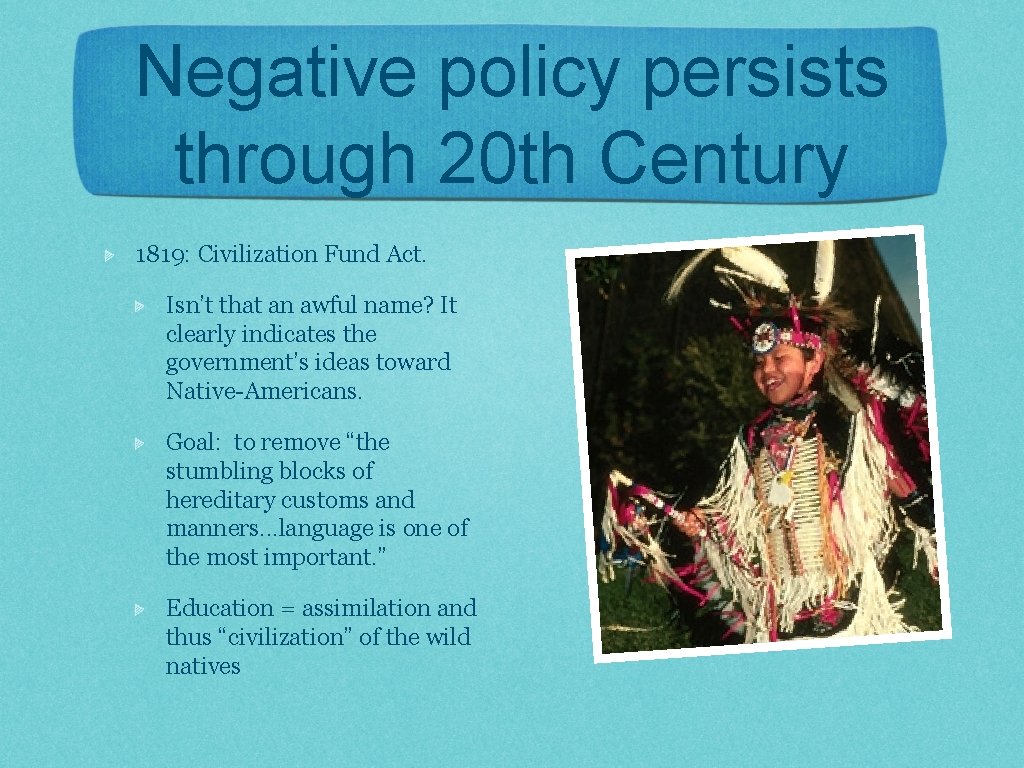 NativeAmerican Students Understanding Their Cultural Background n o